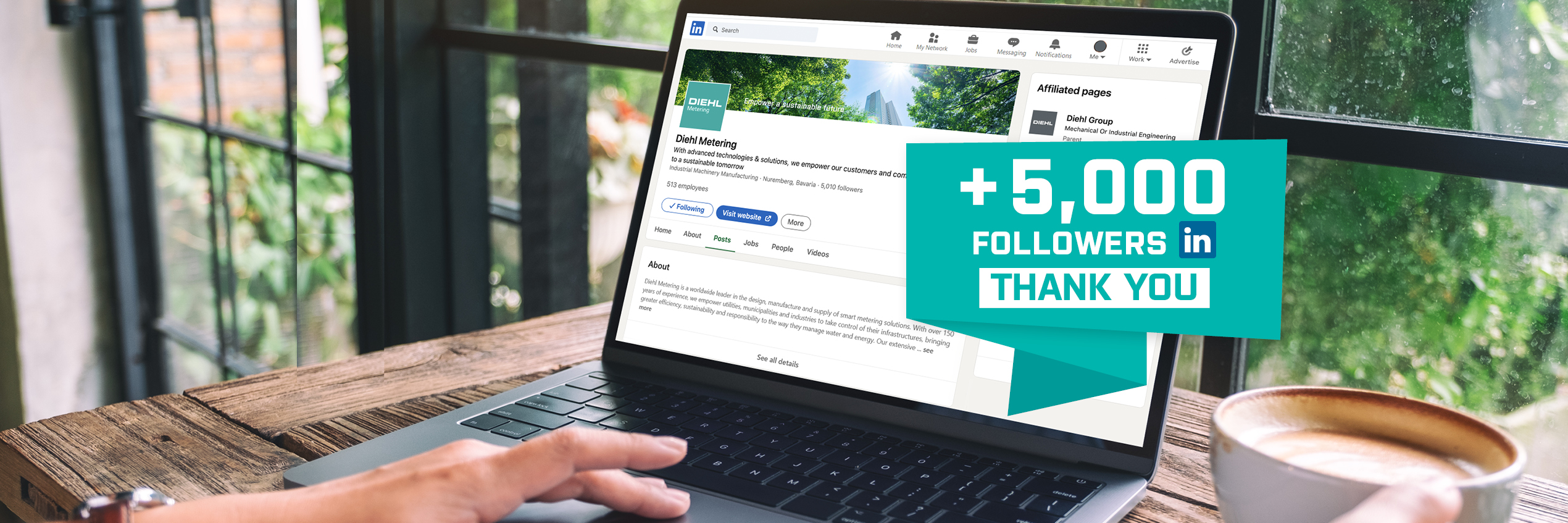 5k+ LinkedIn followers and counting | Diehl Metering