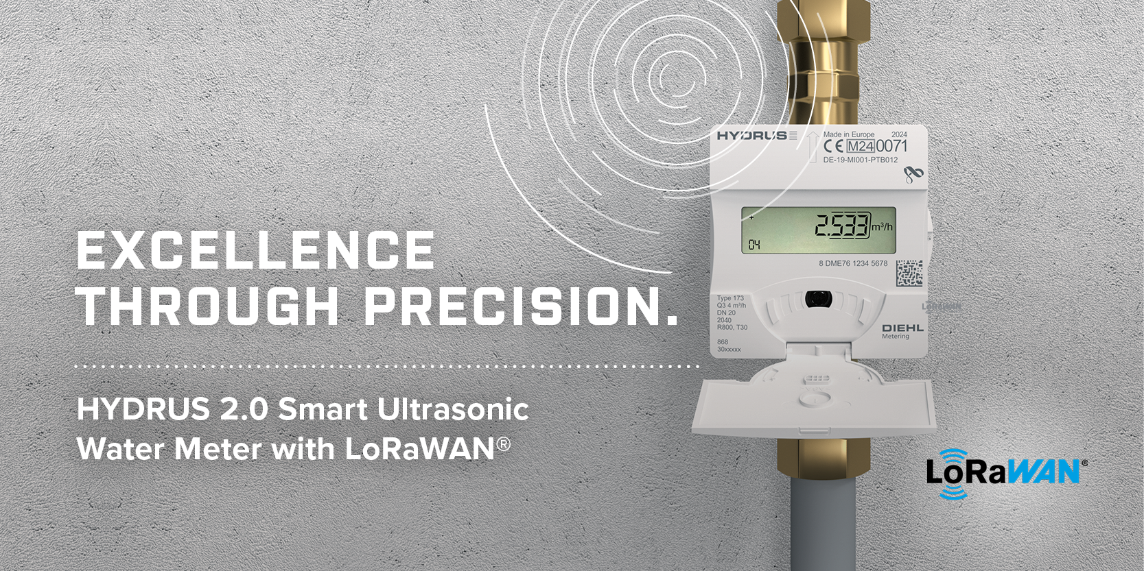HYDRUS 2.0 LoRaWAN® Smart Water Meter - Precision & Reliability | Diehl ...